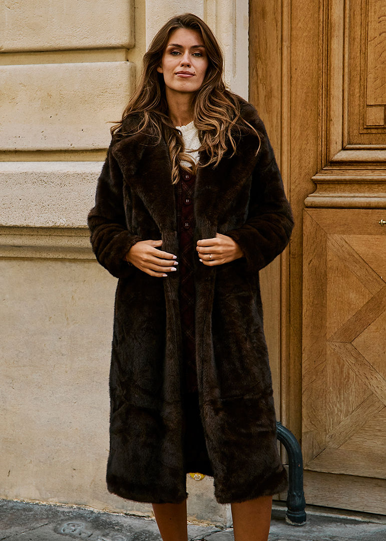 MANTEAU CHOCOLAT LIONNEL - Karl Marc John